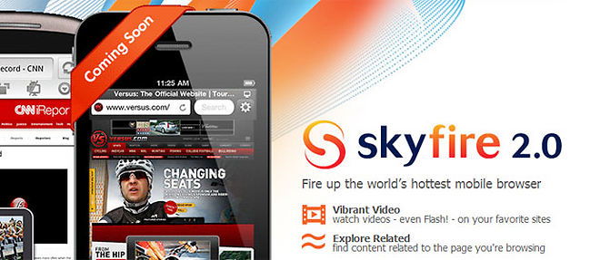 APP STORE - Flash débarque presque sur iPhone et iPad avec Skyfire