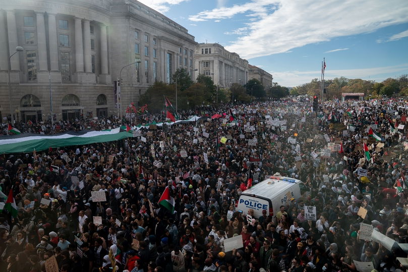 Des milliers de manifestants à Washington pour demander un "cessez-le-feu" à Gaza