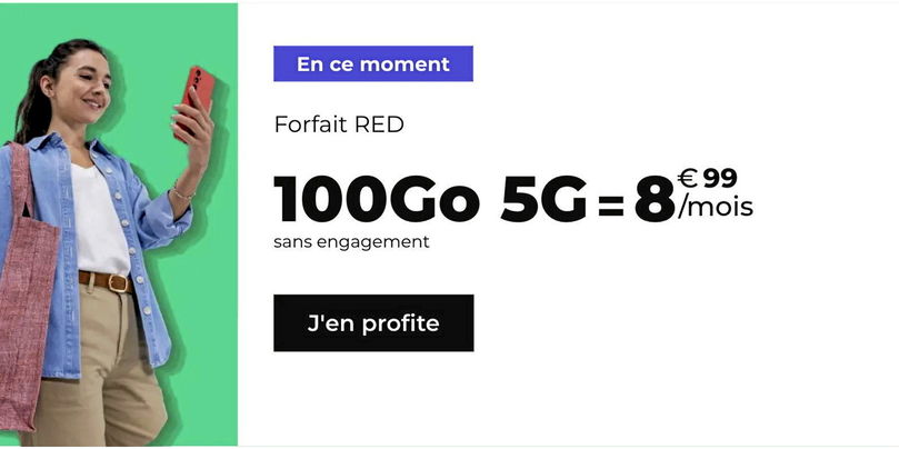 RED by SFR : un forfait 100 Go à 8,99€/mois qui bouscule le marché